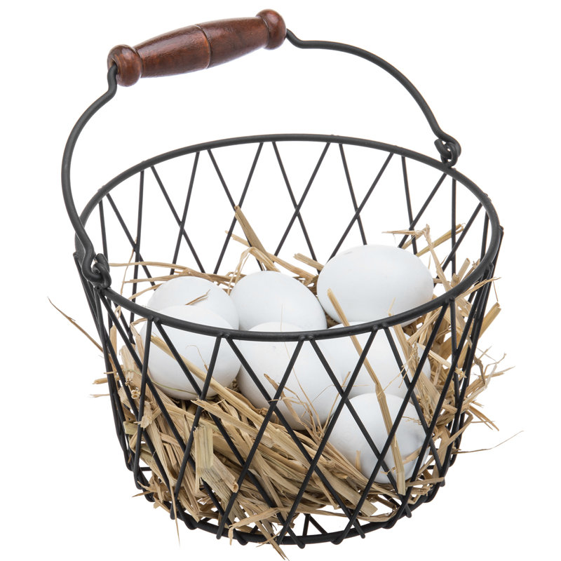 Prep & Savour Daniar Metal Chicken Egg Basket | Wayfair