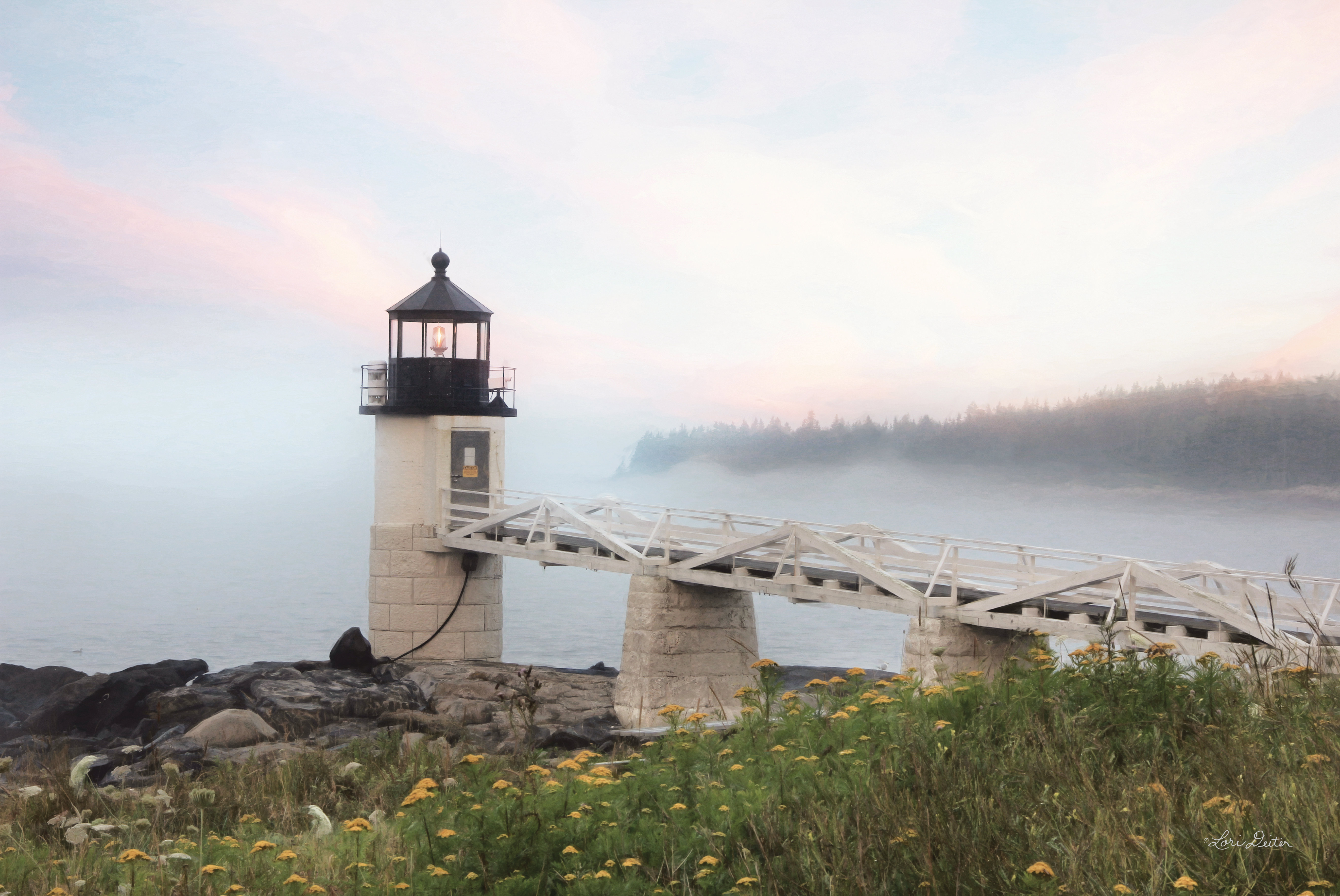 Breakwater Bay Marshall Point Lighthouse - Painting | Wayfair