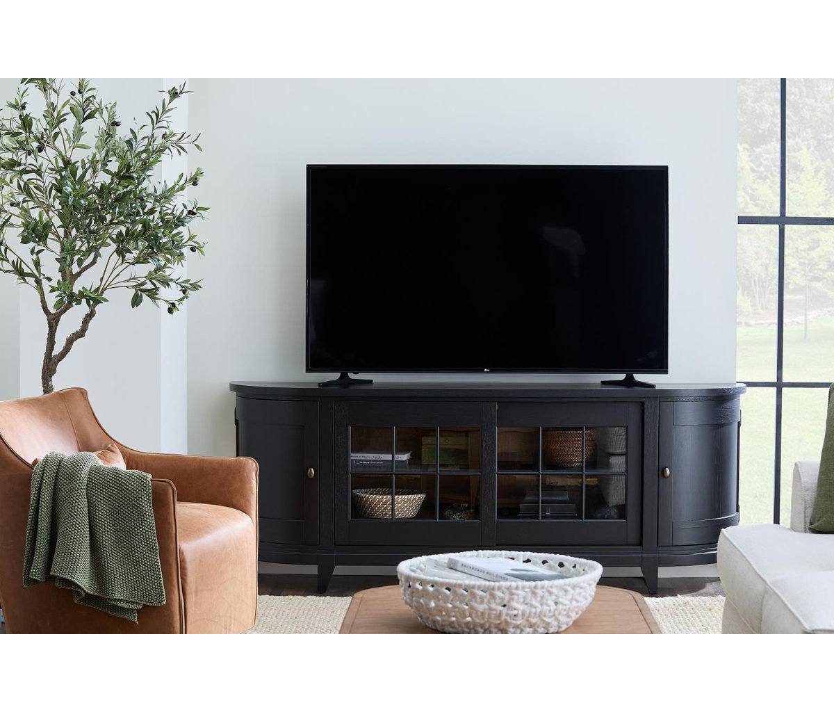 Birch Lane™ Mya 84"W Media Console | Birch Lane