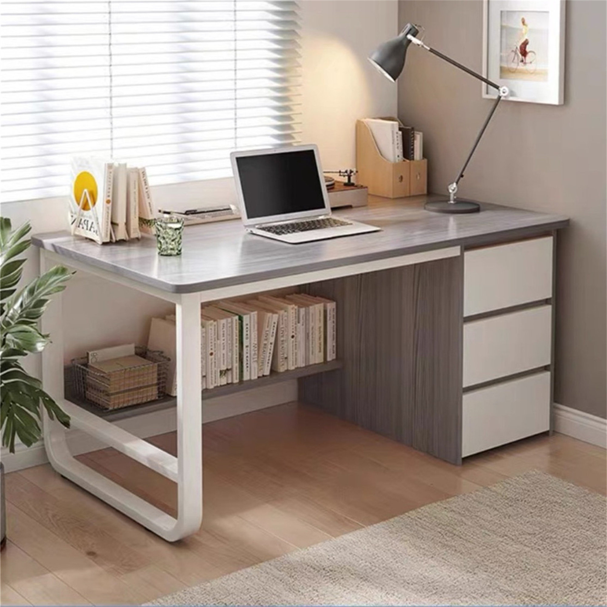 Ebern Designs Vulnavia 54.9'' W Rectangle Writing Desk - Wayfair Canada