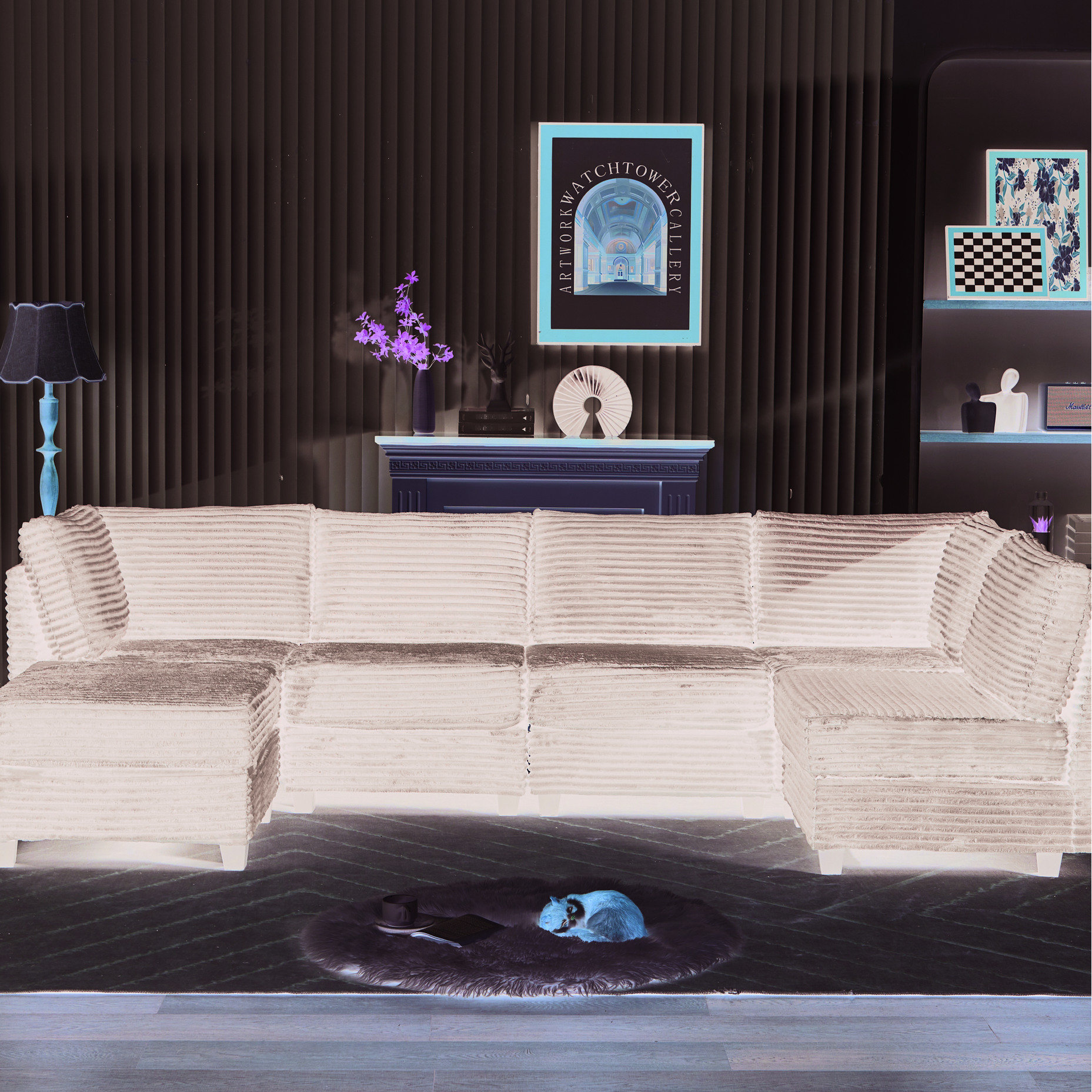 Everly Quinn U - Shaped 6 Seat Corduroy Sectional Couch With Storage ...