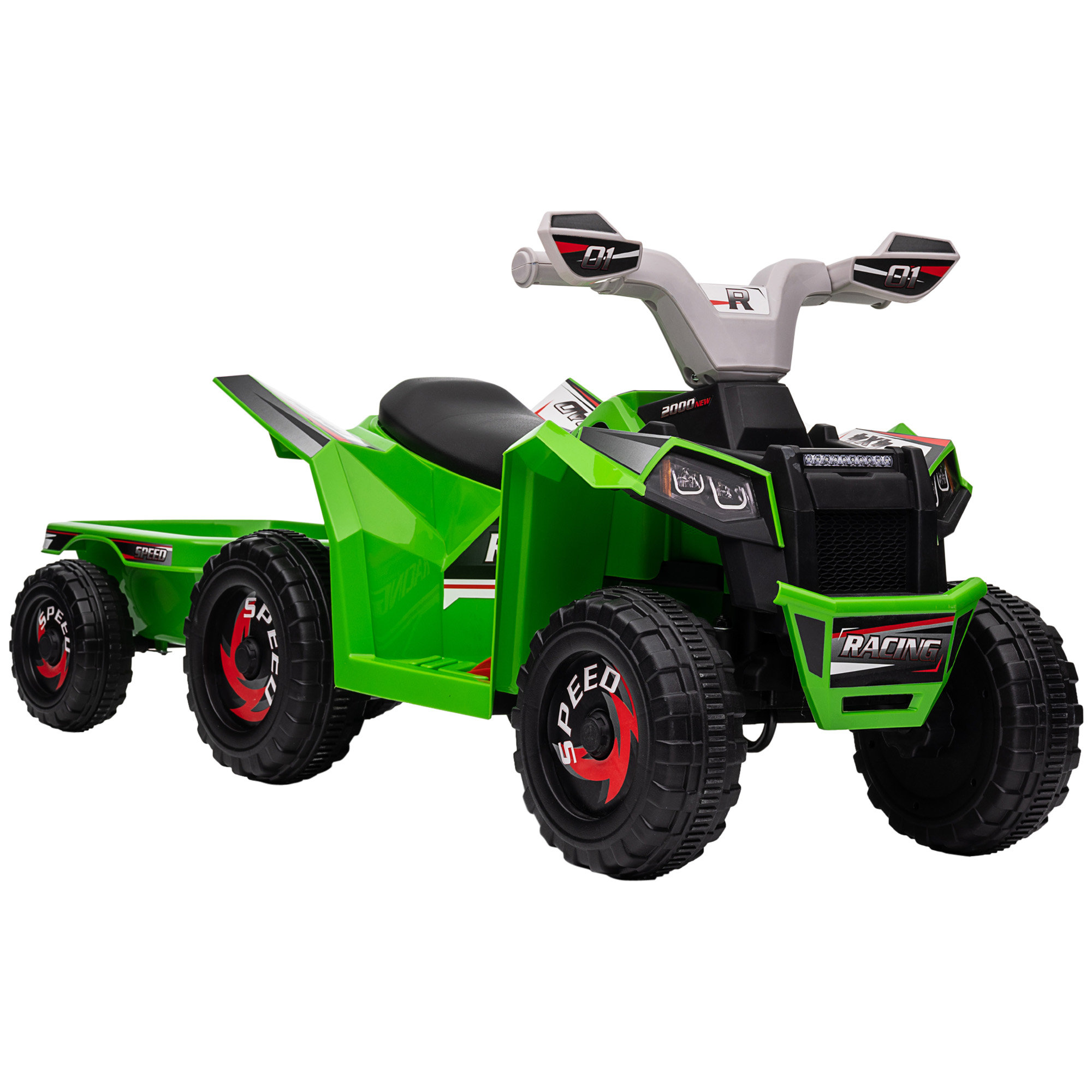 Aosom 1 Seater All-Terrain Vehicles Battery Powered Ride on Toy ...