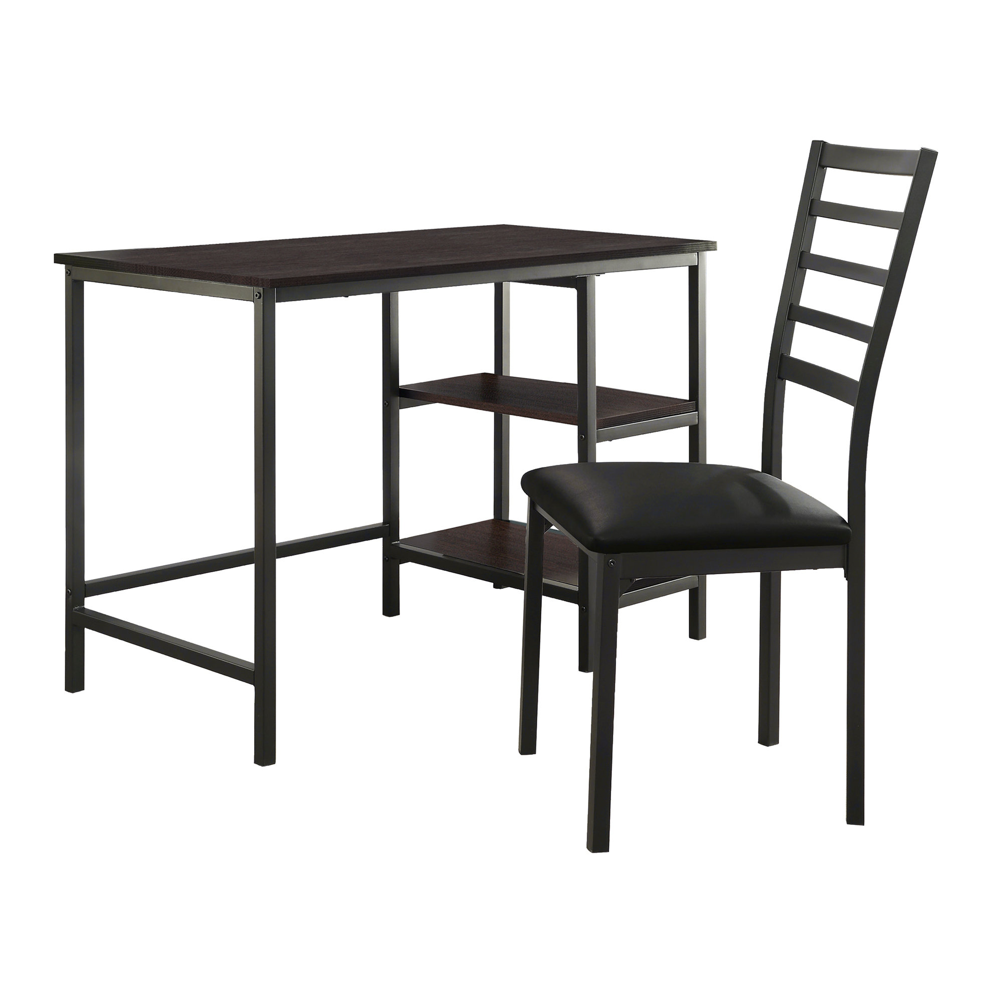 Red Barrel Studio Finish 2-Piece Writing Desk Set with Chair Industrial ...