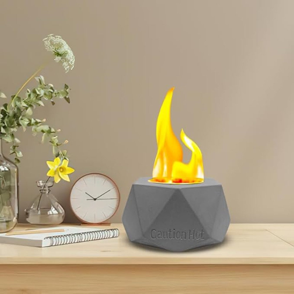 Invenitiah Tabletop Fire Pit, Smokeless Portable Indoor Or Outdoor ...