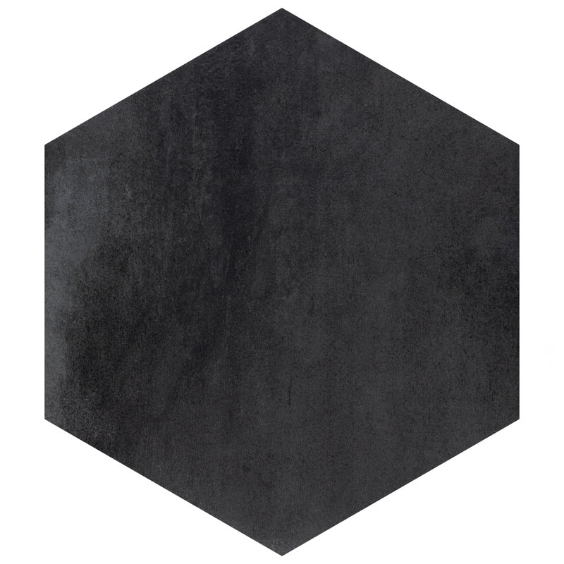 Merola Tile Industrial Hex 8-1/2 In. X 9-7/8 In. Porcelain Modern Look ...