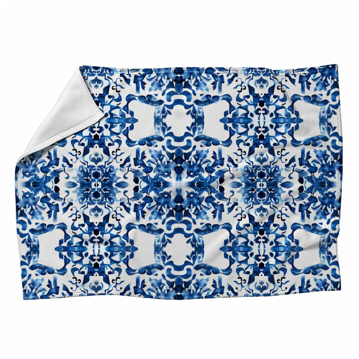 VisionDecor Geometric Fleece Throw Blanket - Art Throws for Sofas or ...