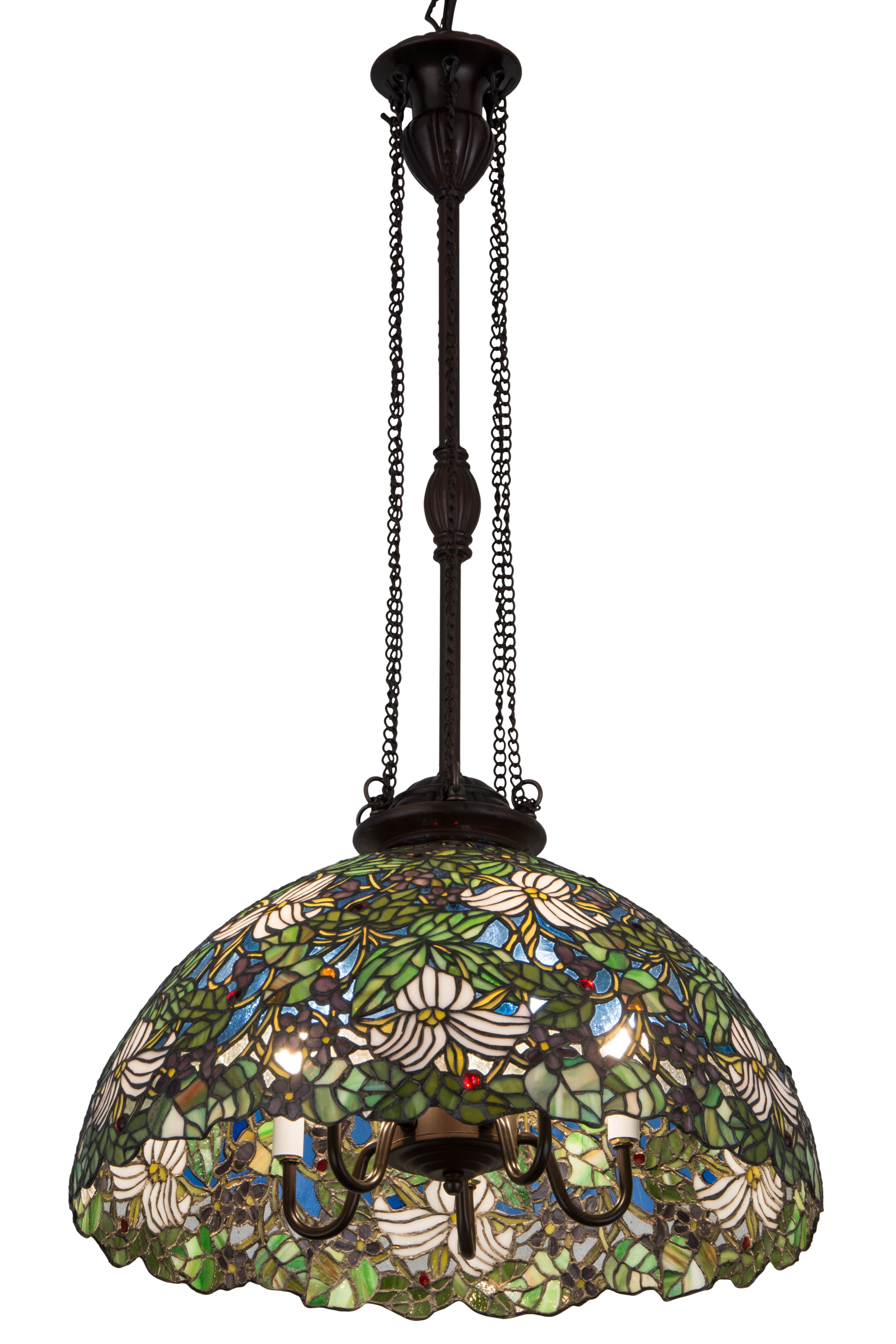Meyda Lighting Trillium and Violet 4 - Light Dome Pendant | Wayfair