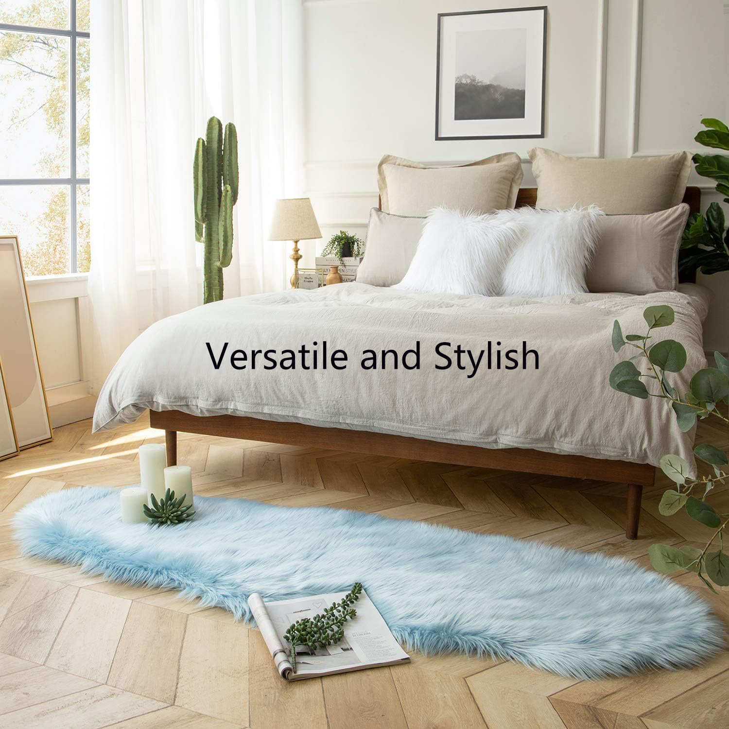 Mercer41 Fluffy Shaggy Area Rug , Fuzzy Rug Machine Washable Shag Rug ...