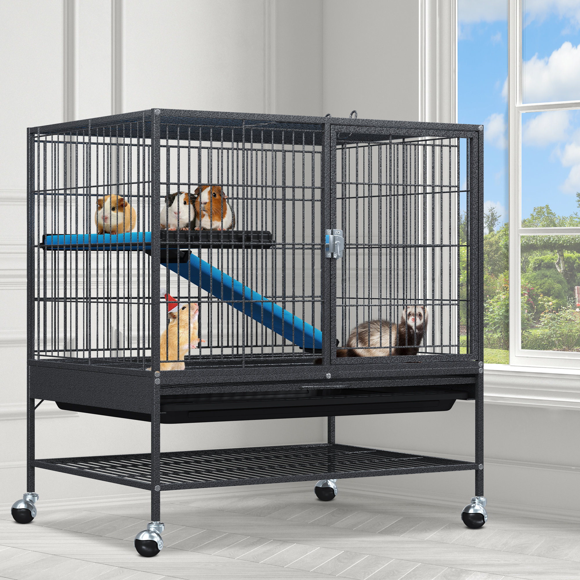 Tucker Murphy Pet™ Crislynn Small Animal Cage with Ramp & Reviews | Wayfair