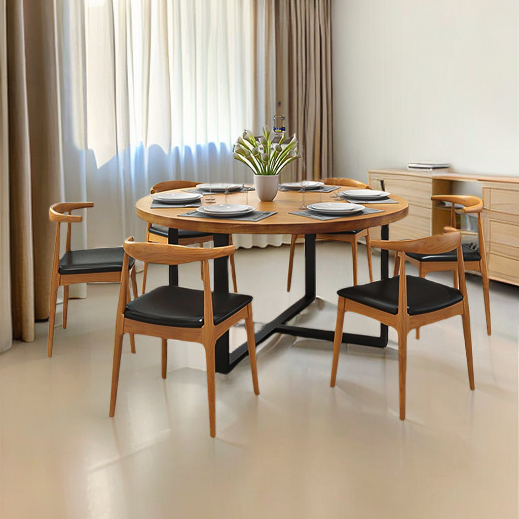 ULTORU AABB580119834772UC&Size Circular Restaurant Dining Set - Wayfair ...