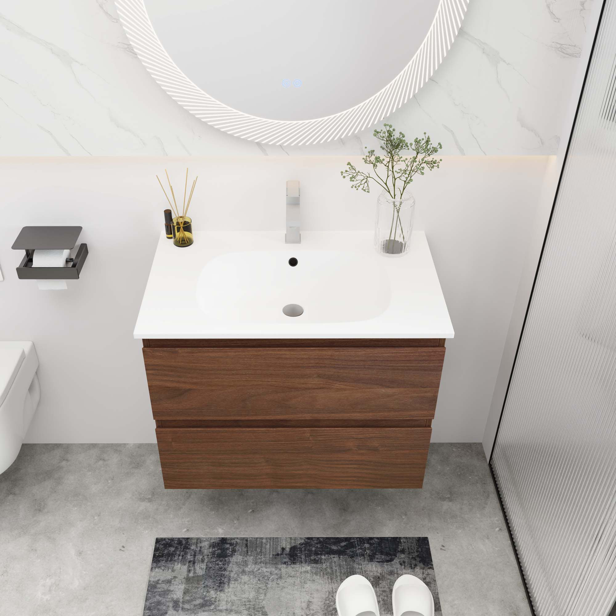 Latitude Run® 30" Bathroom Vanity With Gel Basin Top - Wayfair Canada