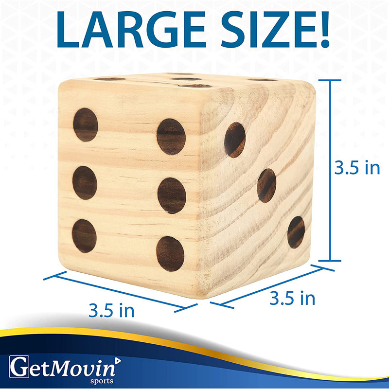 GetMovin' Family Games Giant Yard Dice Combo Game Set & Reviews | Wayfair