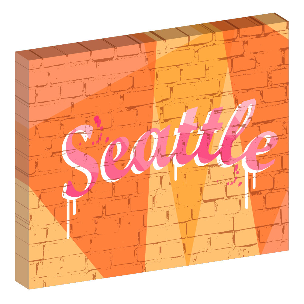 Second Story Collection Seattle Airbrush Graffiti Art Graphic Art Wrapped Canvas Wayfair