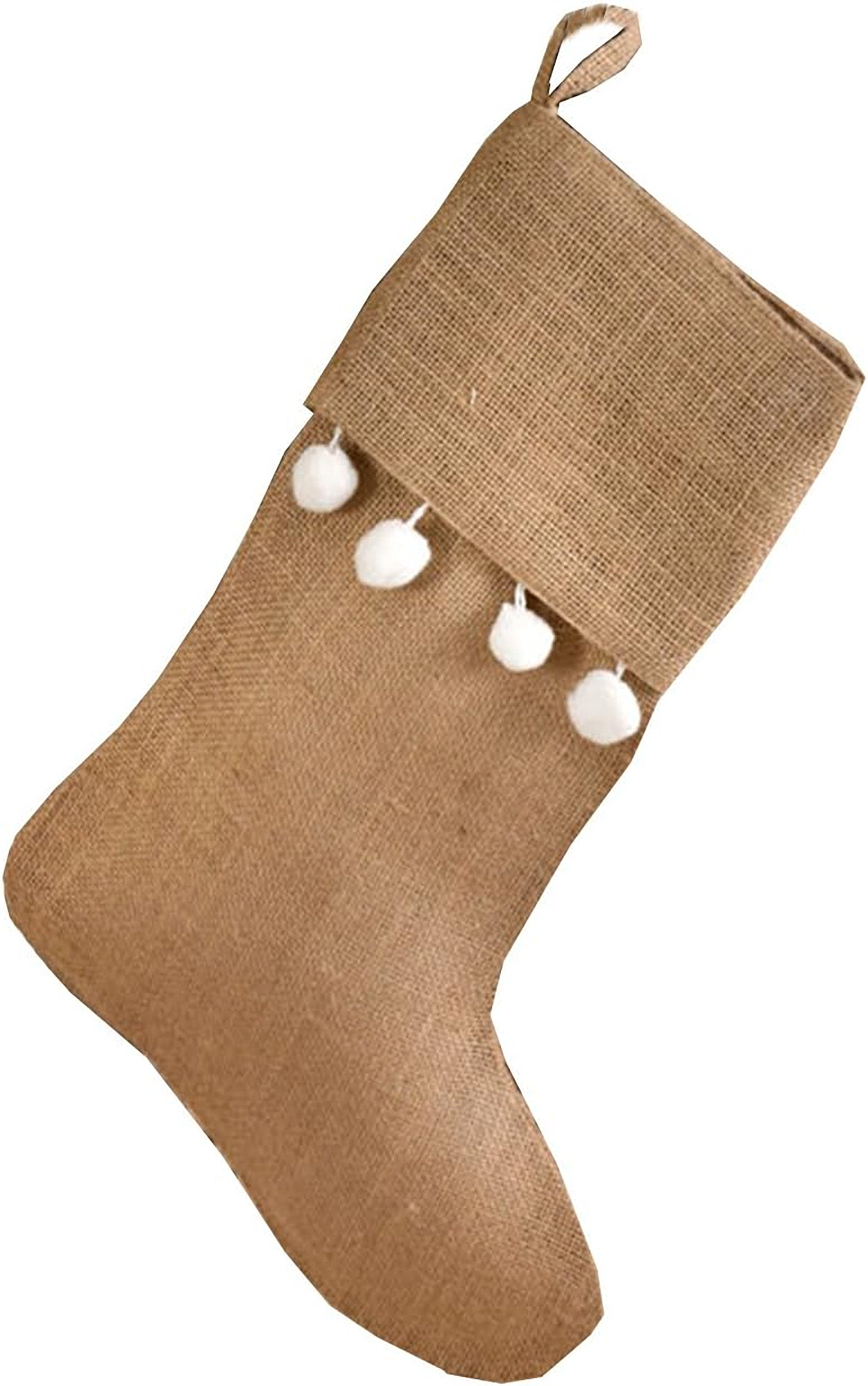 The Holiday Aisle® Natural Patton Collection Pompom Design Decorative ...