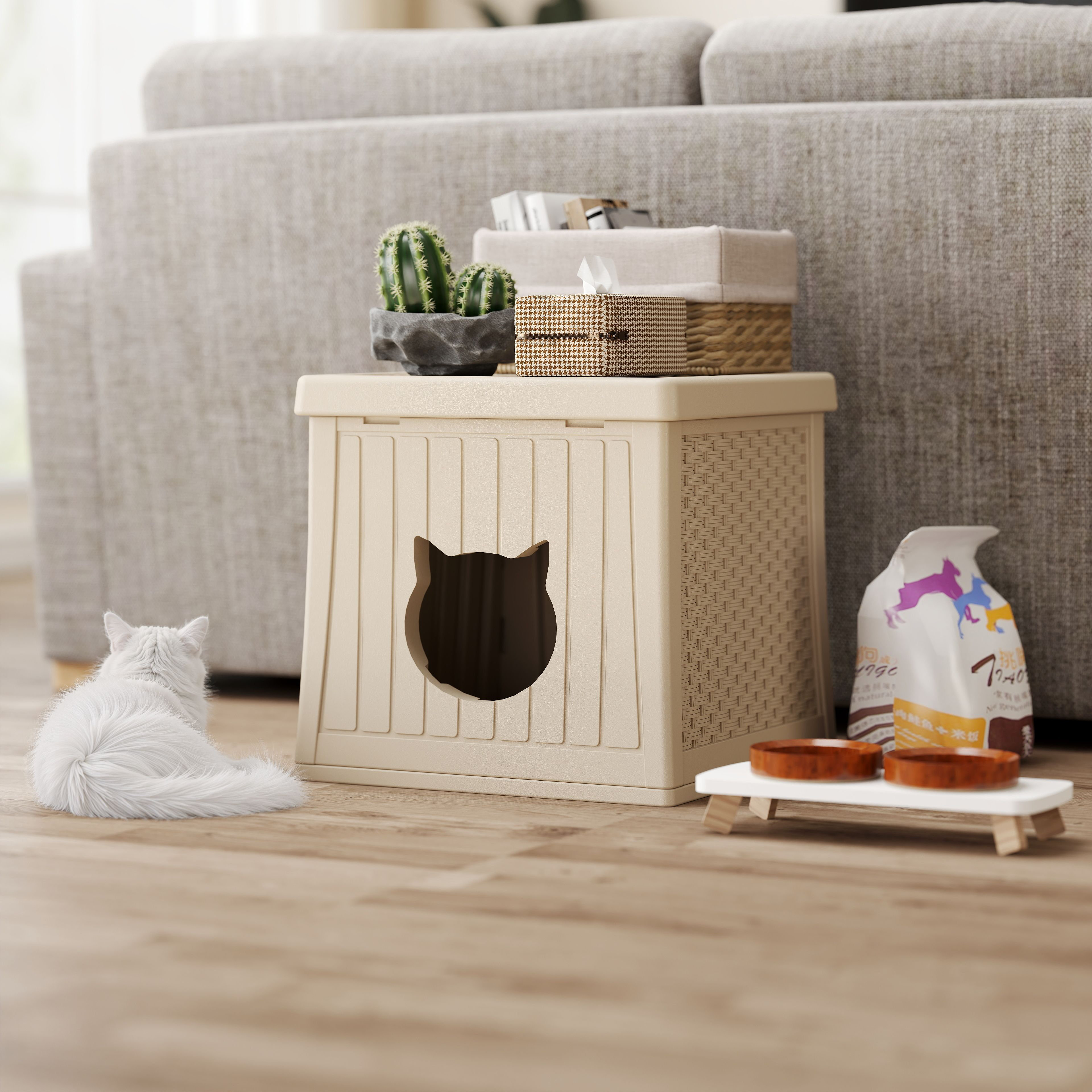 Archie & Oscar™ EHHLY Insulated Cat House Outdoor with Flip Lid for ...