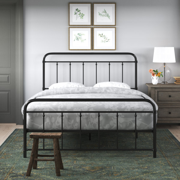 Sand & Stable™ Justine Full Metal Farmhouse Classic Platform Bed (Fully ...
