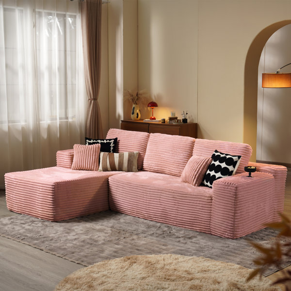 Pink Sectionals | Pink Sectional Couch & Pink Sectional Sofa