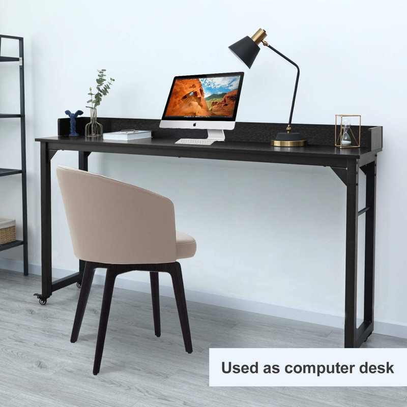 Inbox Zero Dakera 70.8'' W Overbed Table with Wheels, Rolling Bed Desk ...