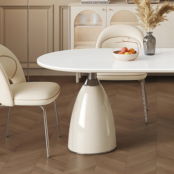 iCool Appliances Oval Metal Base Dining Table | Wayfair