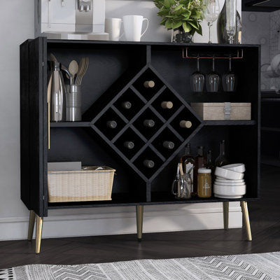 Willa Arlo Interiors Mahaffey 47.25'' Bar Cabinet & Reviews | Wayfair