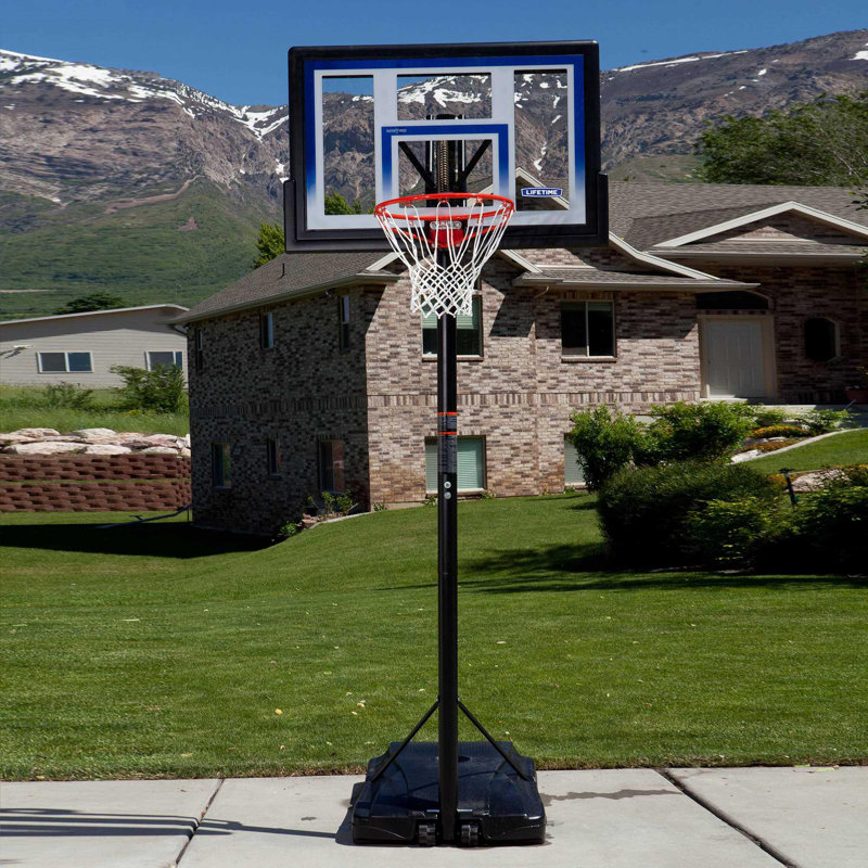 Lifetime Height Adjustable Portable Basketball Hoop (48" Polycarbonate ...