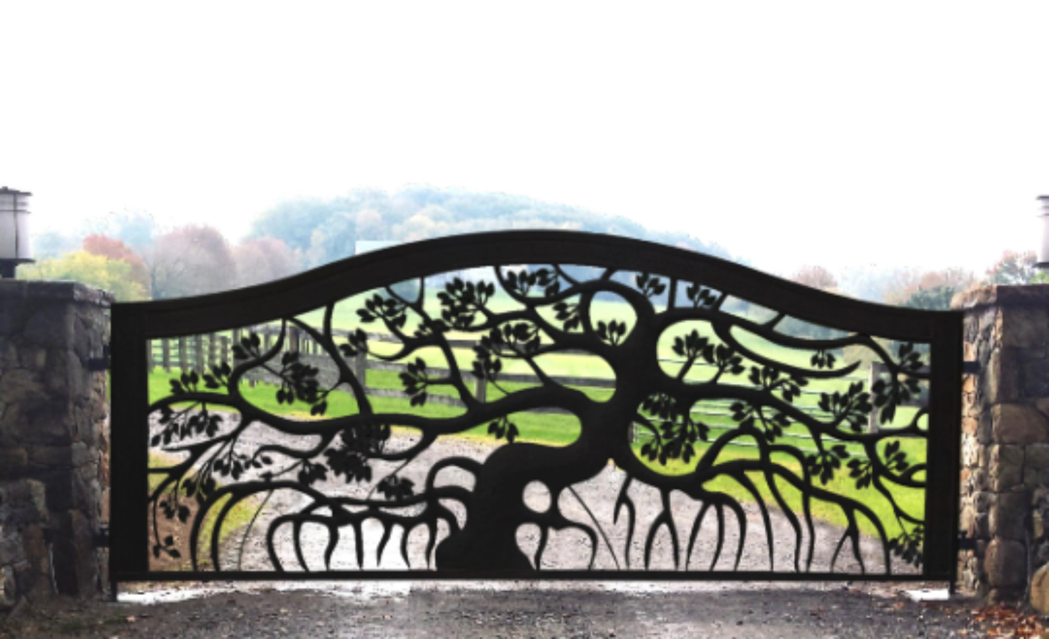 TAIMCO Beautiful Estate Gate Design | Heavy Duty Metal | Custom ...