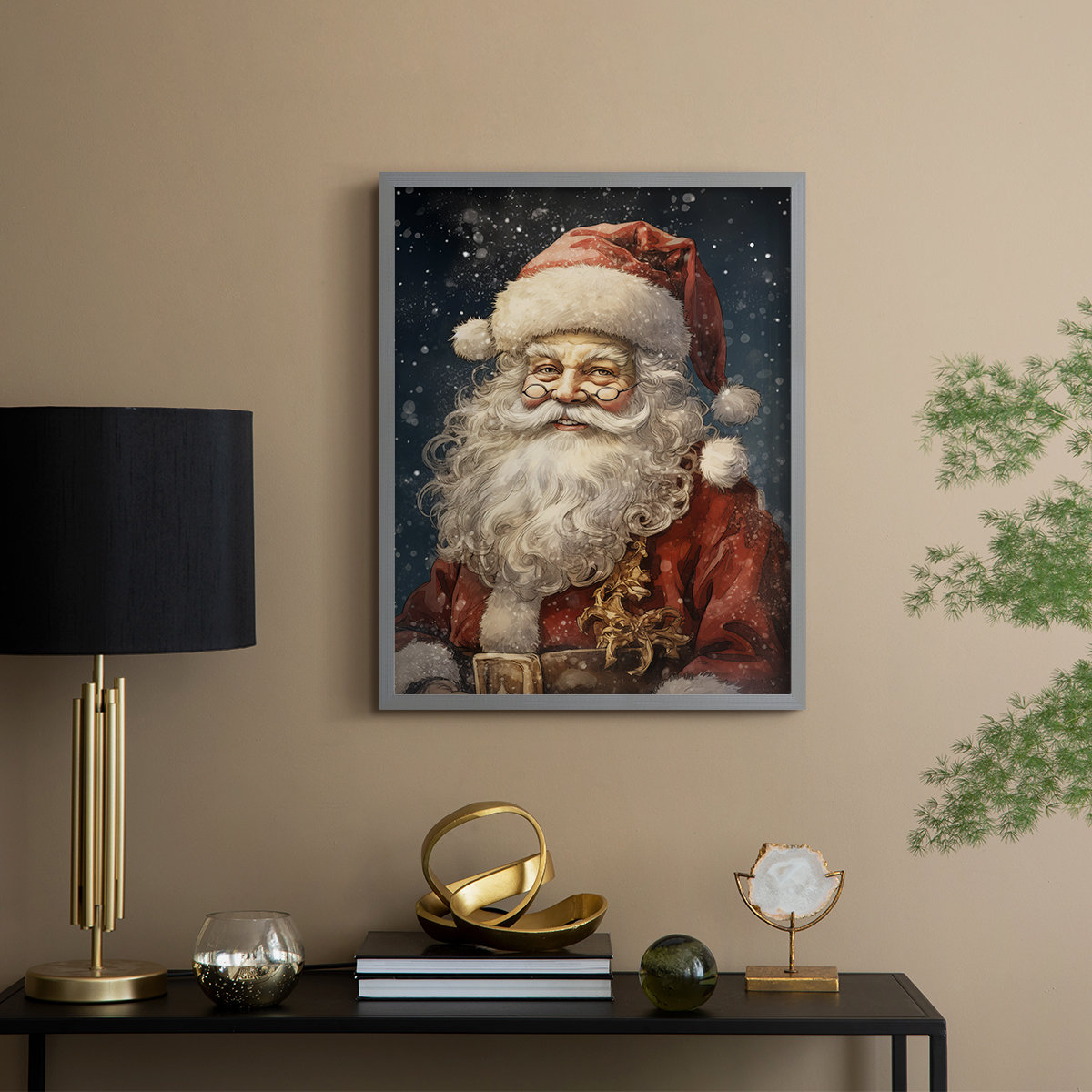 Ophelia & Co. Christmas Holiday Art CDL Framed Print - Solid Wood | Wayfair