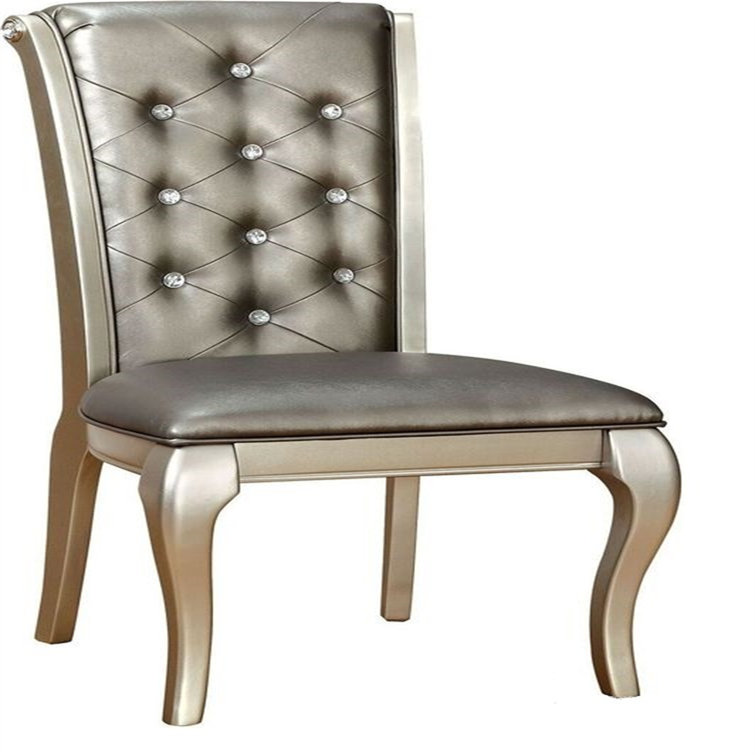 Rosdorf Park Katalea Tufted Faux Leather Upholstered Side Chair | Wayfair