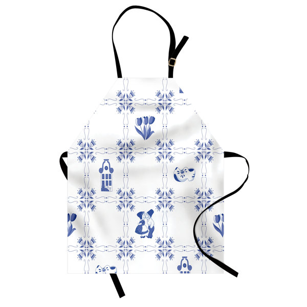 Bless international East Urban Home Vintage Blue Apron, Cooking ...