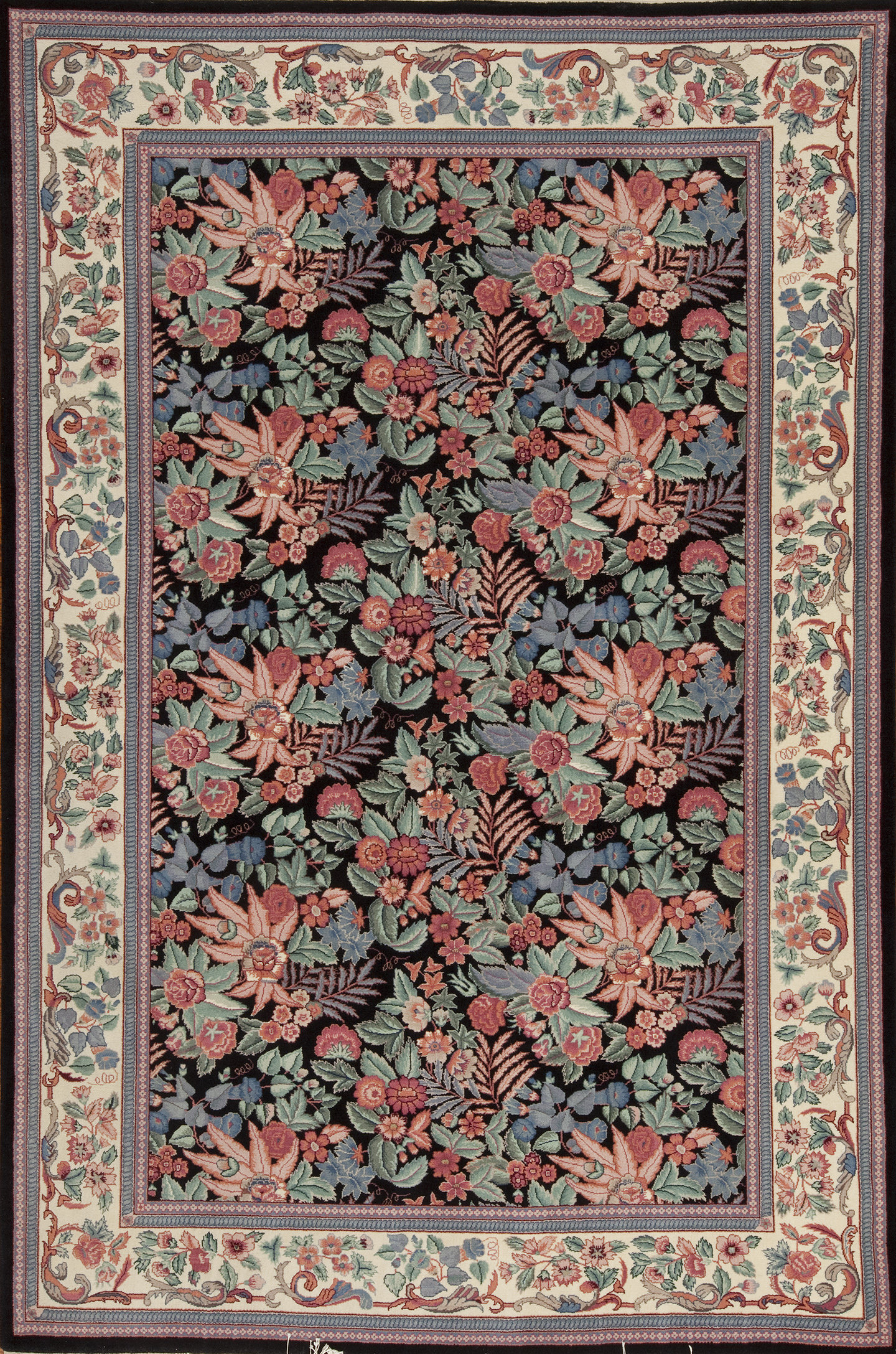 Samad Rugs English Garden Collection One-of-a-Kind 6.0 X 9.0 Area Rug ...