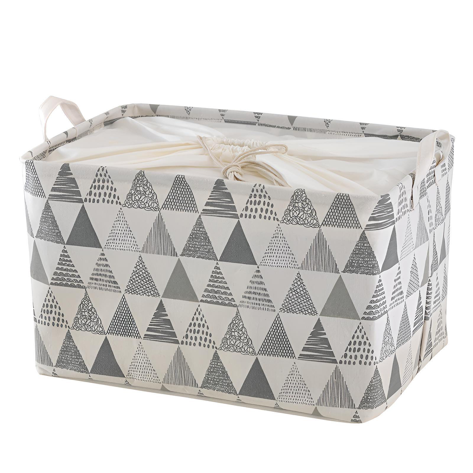 Ophelia & Co. Nordic Style Drawstring Cotton Linen Storage Box ...