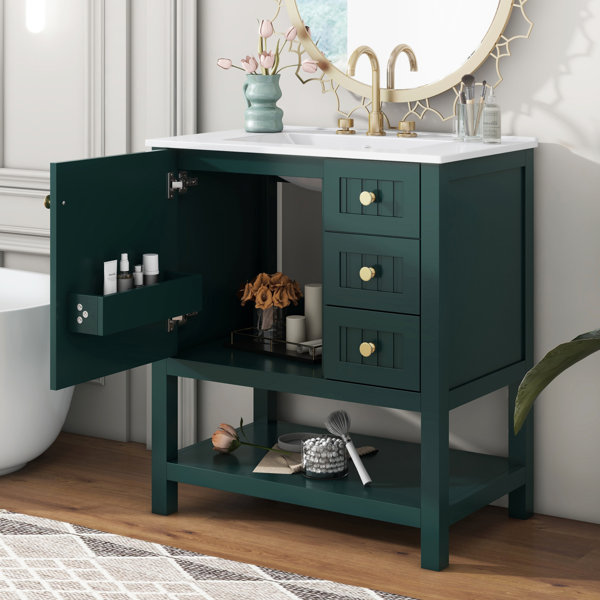 Wildon Home® Nazhir Transitional Vanity Combo -30" Transitional ...