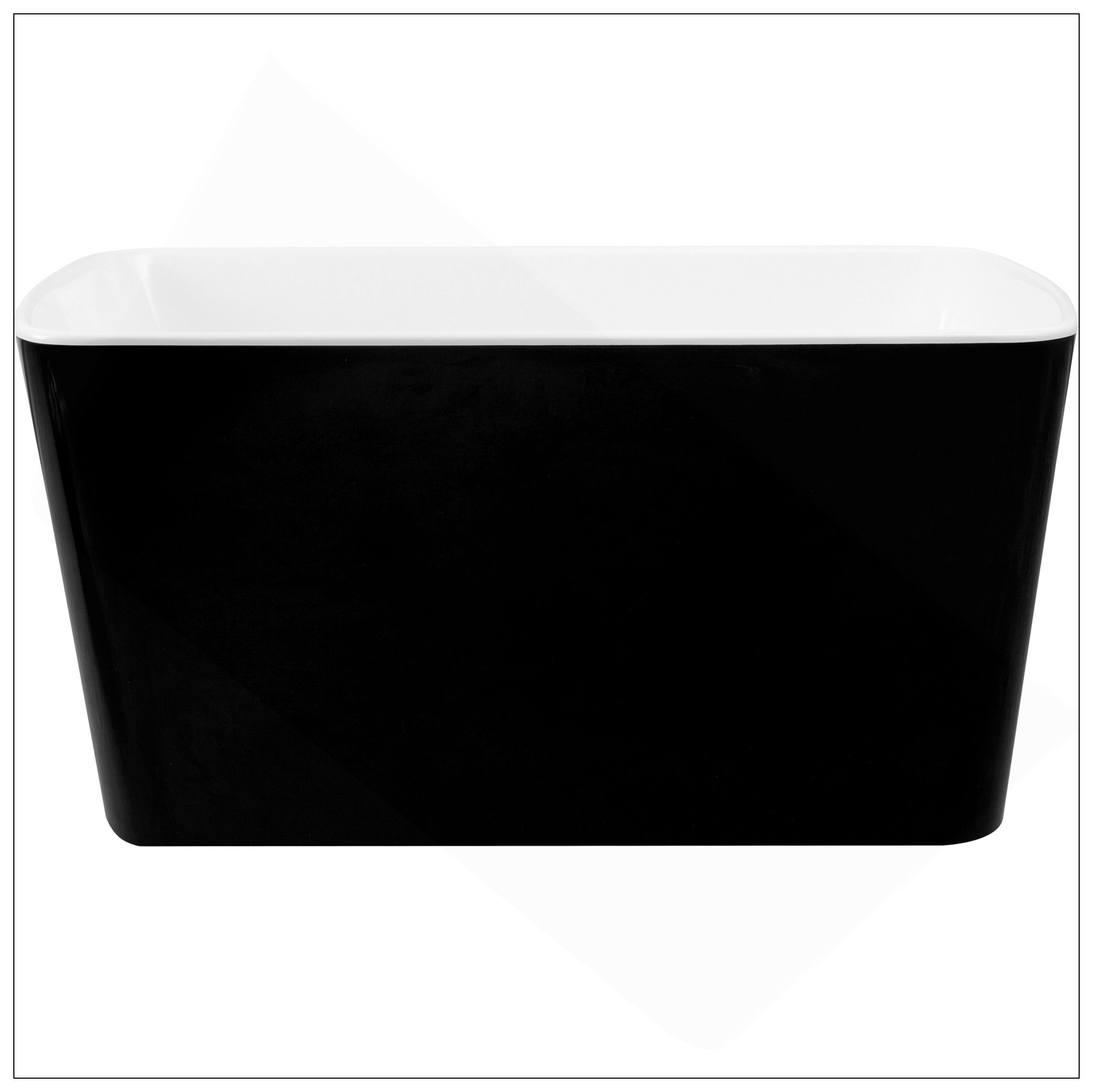 REDmintss 49'' Acrylic Freestanding Soaking Bathtub, Square-Shape ...