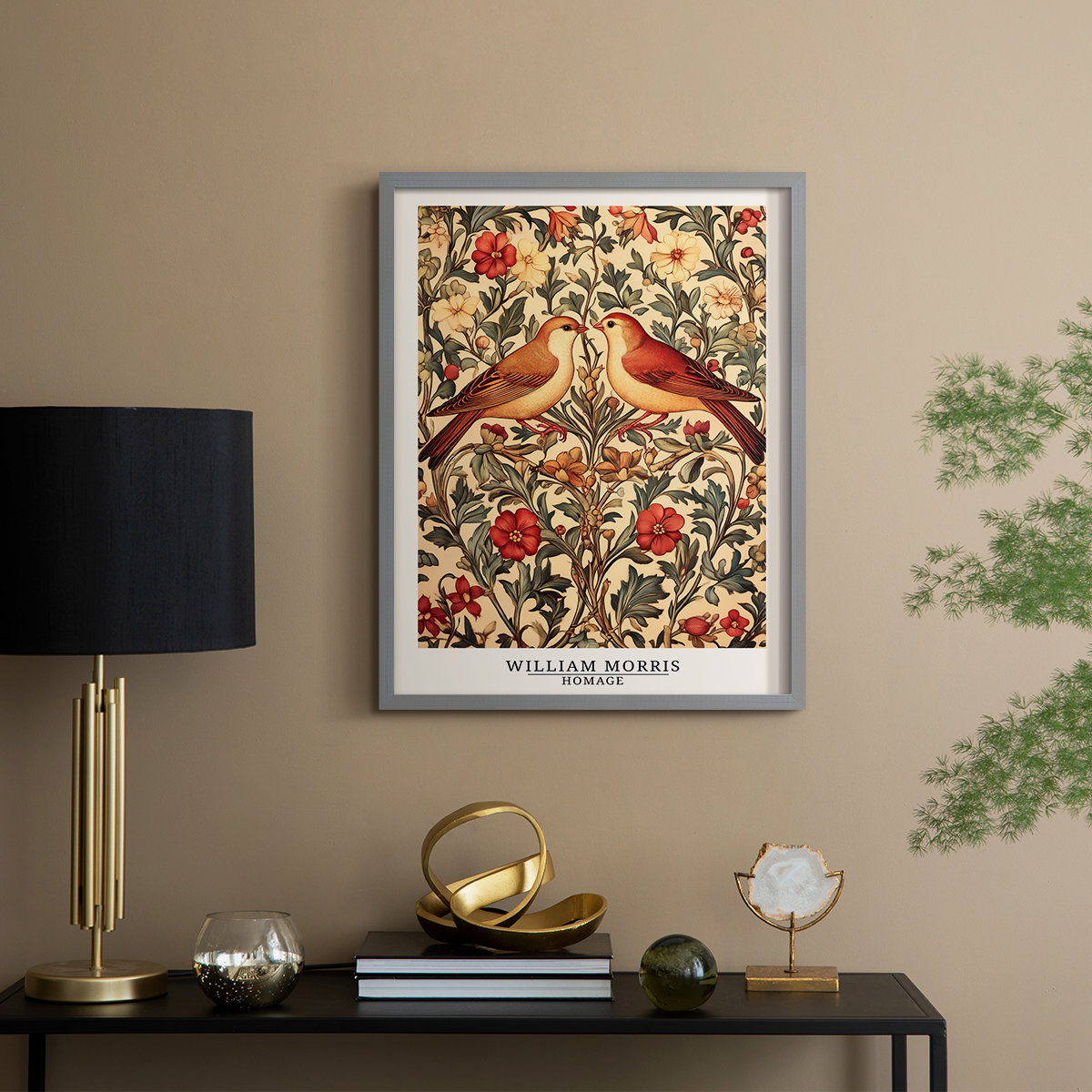 Lark Manor™ WM MORRIS Series CCVII Framed Print - Solid Wood | Wayfair