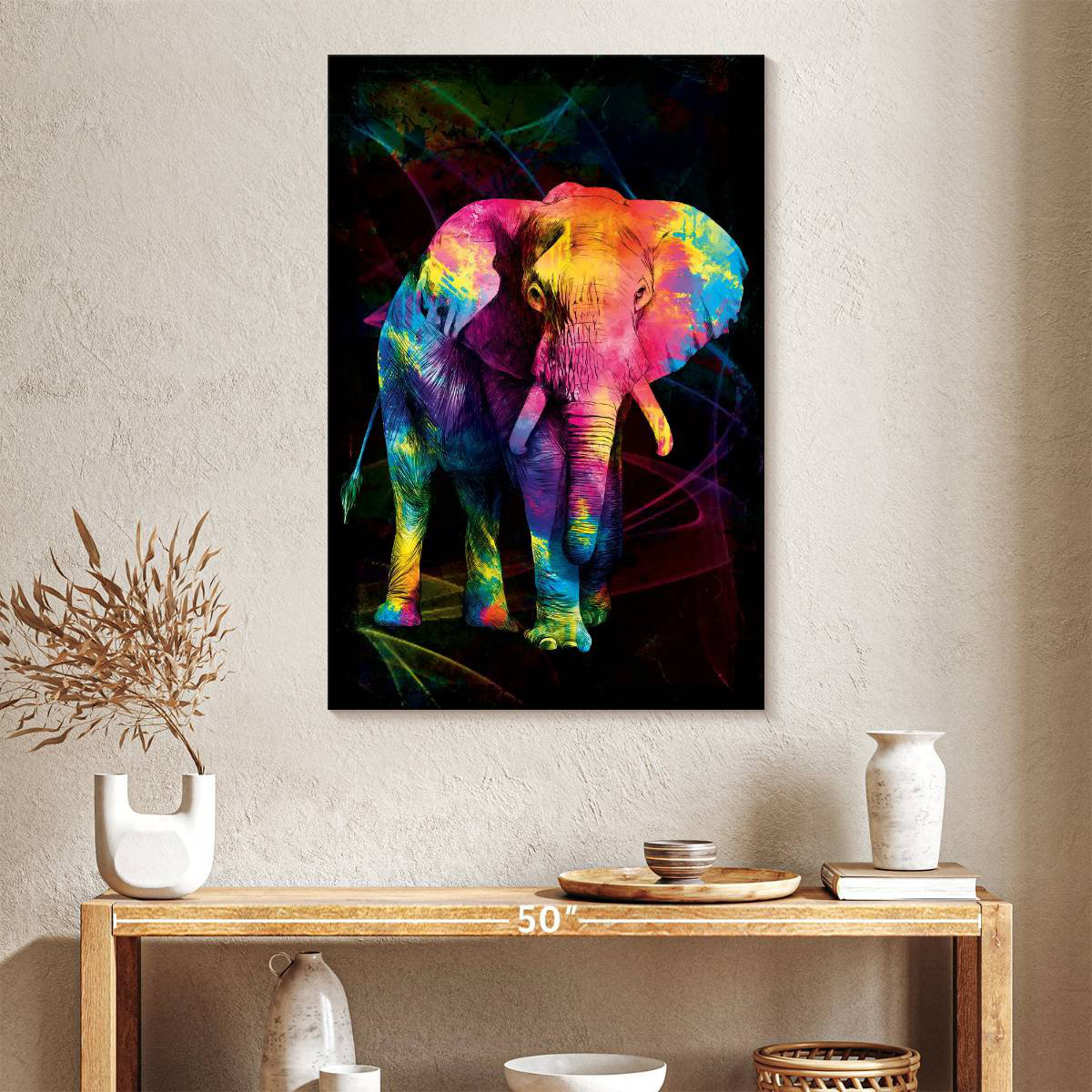 Ebern Designs Brampt African Elephant Colors | Wayfair