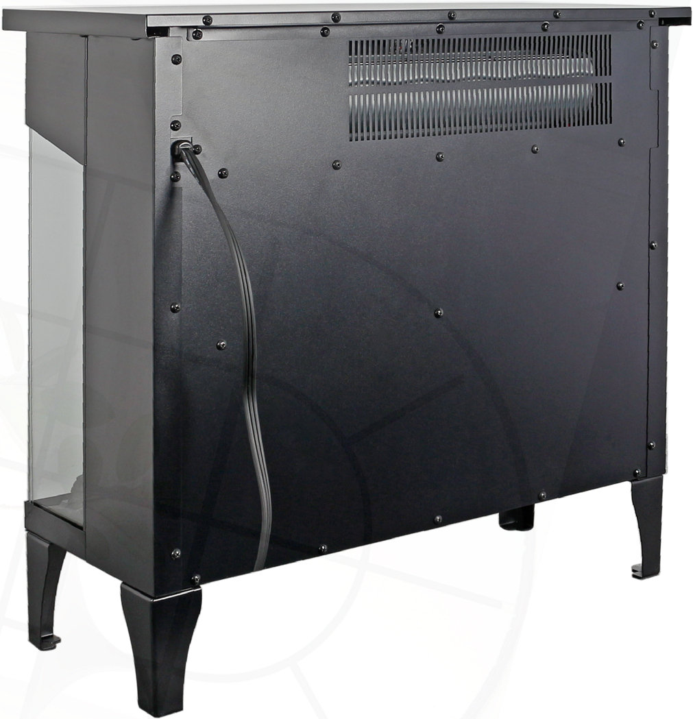 Latitude Run® 24" Three Sided Glass Electric Fireplace With Feet | Wayfair