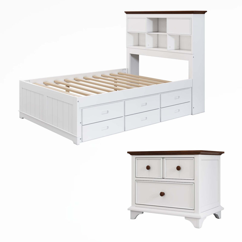 Winston Porter Lamiyah Platform 2 Piece Piece Bedroom Set | Wayfair
