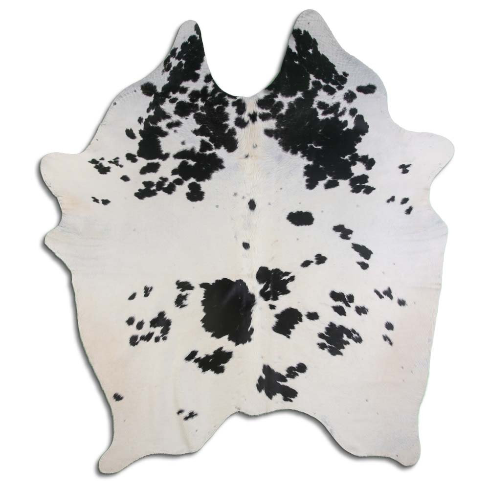 Union Rustic NATURAL HAIR ON Cowhide RUG BLACK AND WHITE 2 - 3 M GRADE ...