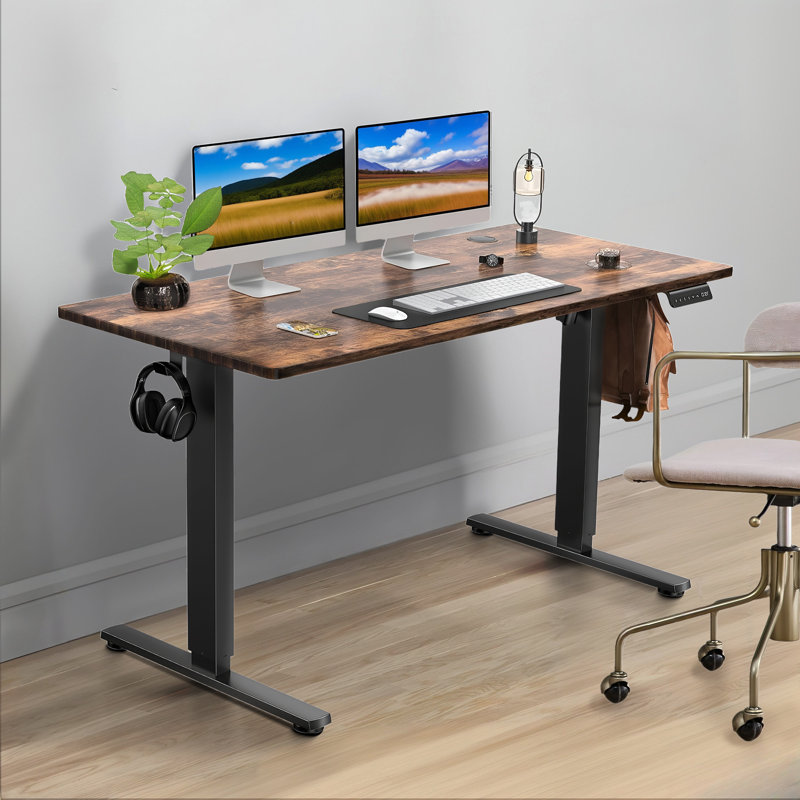Latitude Run® Demson 55'' W Standing & Height-Adjustable Desks | Wayfair