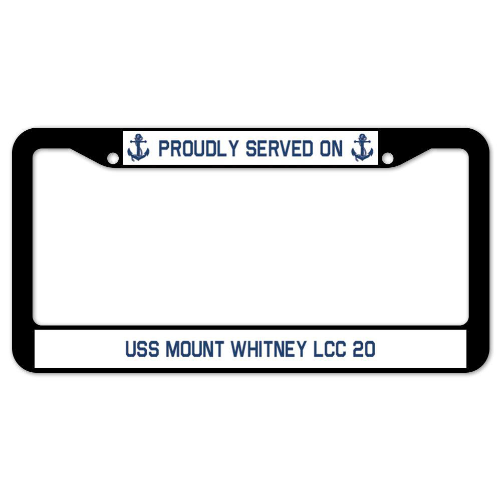 SignMission Proudly Served on USS MOUNT WHITNEY LCC 20 Plate Frame ...