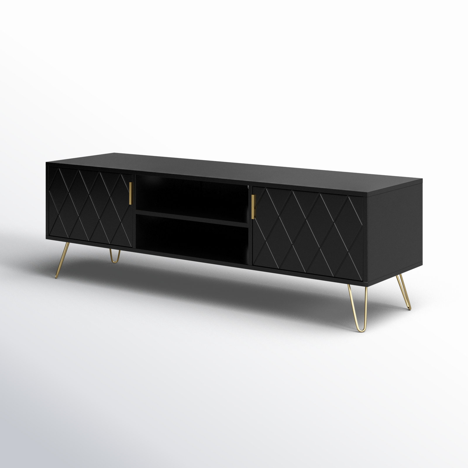 Willa Arlo Interiors Lisman 55.1'' Media Console & Reviews | Wayfair