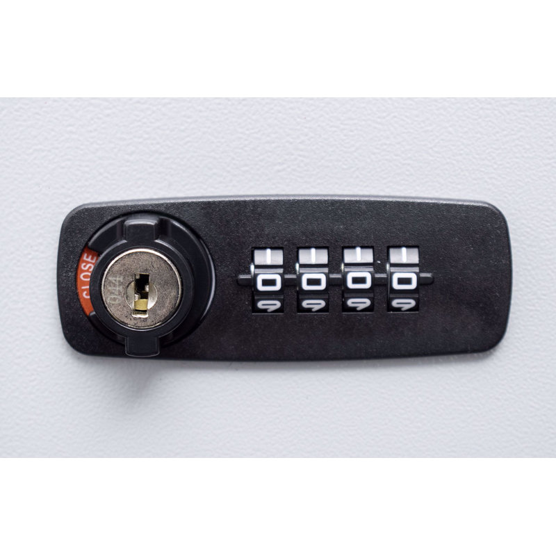 Barska 100 KEYS ADJUSTABLE WITH COMBINATION LOCK GREY | Wayfair