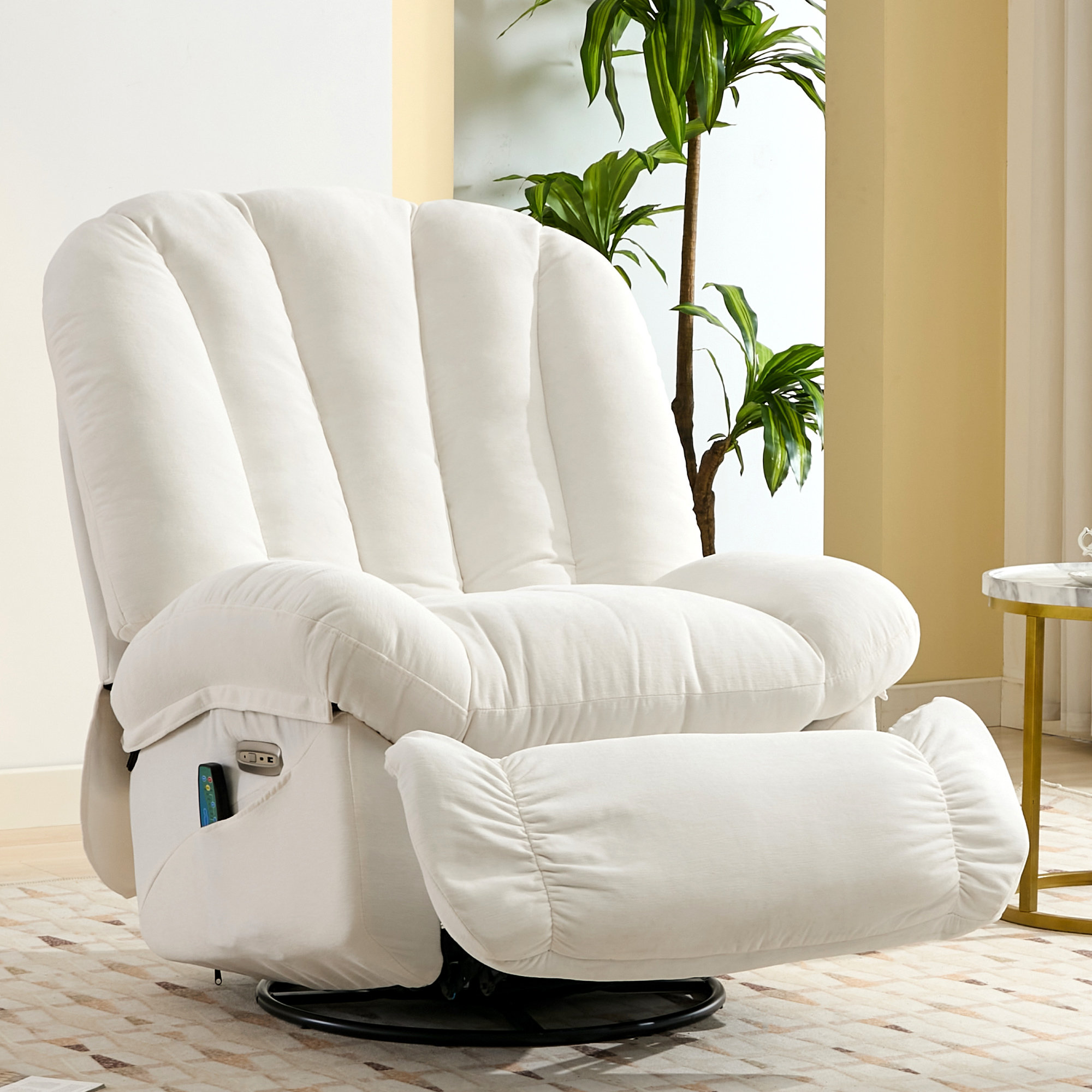 Latitude Run® Eleftera Oversized Power Rocker Recliner Swivel Modern ...