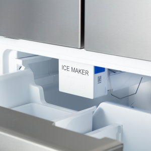 Cosmo 30 in. 17.5 cu. ft. Counter Depth 3-Door French Door Refrigerator ...