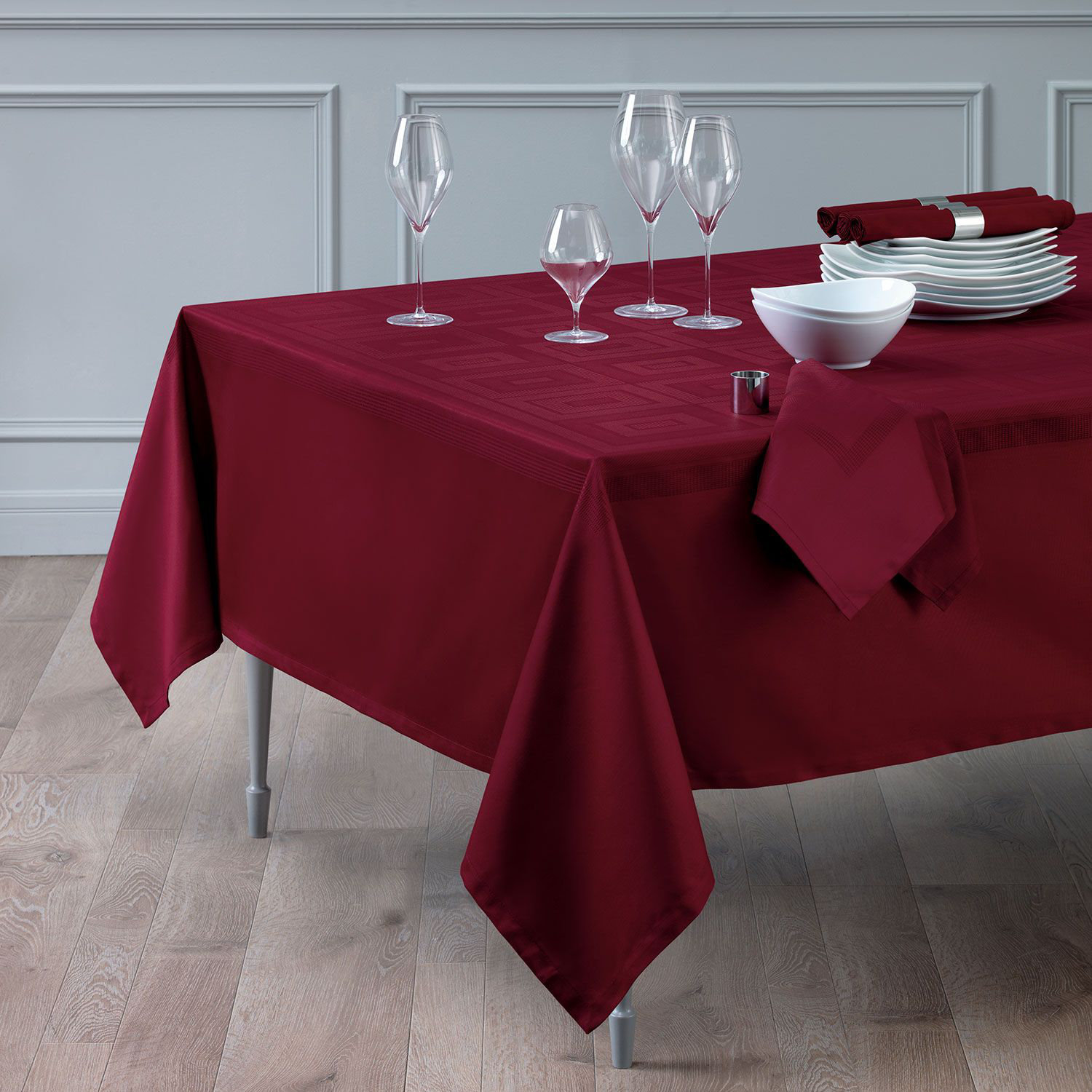 Winston Porter Chamlee Cotton Dining Linen Set - Set of 7 | Wayfair