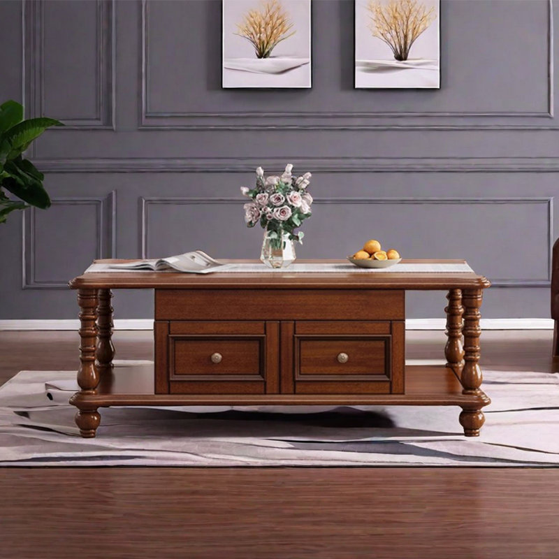 Canora Grey Brayde Solid Wood Top Coffee Table | Wayfair