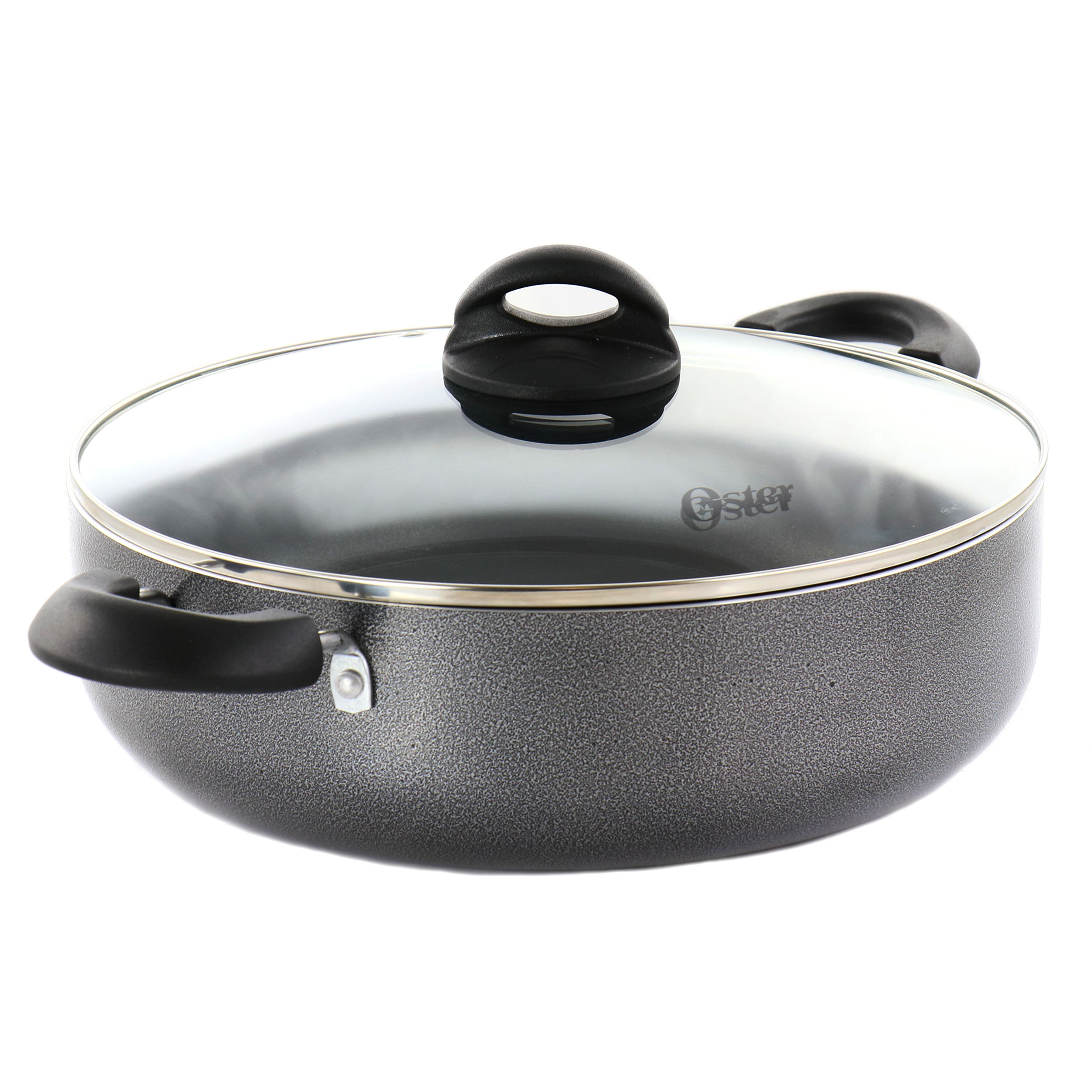 Oster 6 Quart Nonstick Aluminum Everyday Pan in Grey | Wayfair
