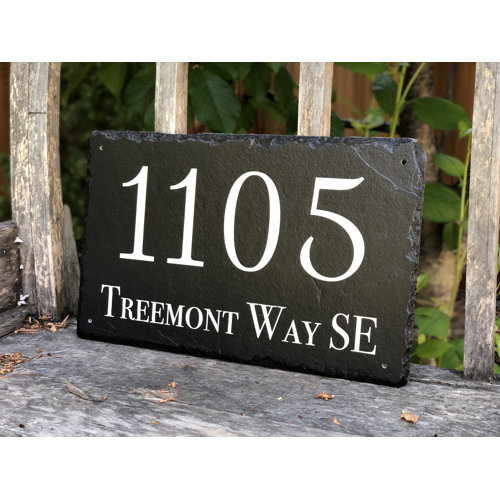 SassySquirrelInk Sassy Squirrel Ink Personalized Slate Stone Address ...