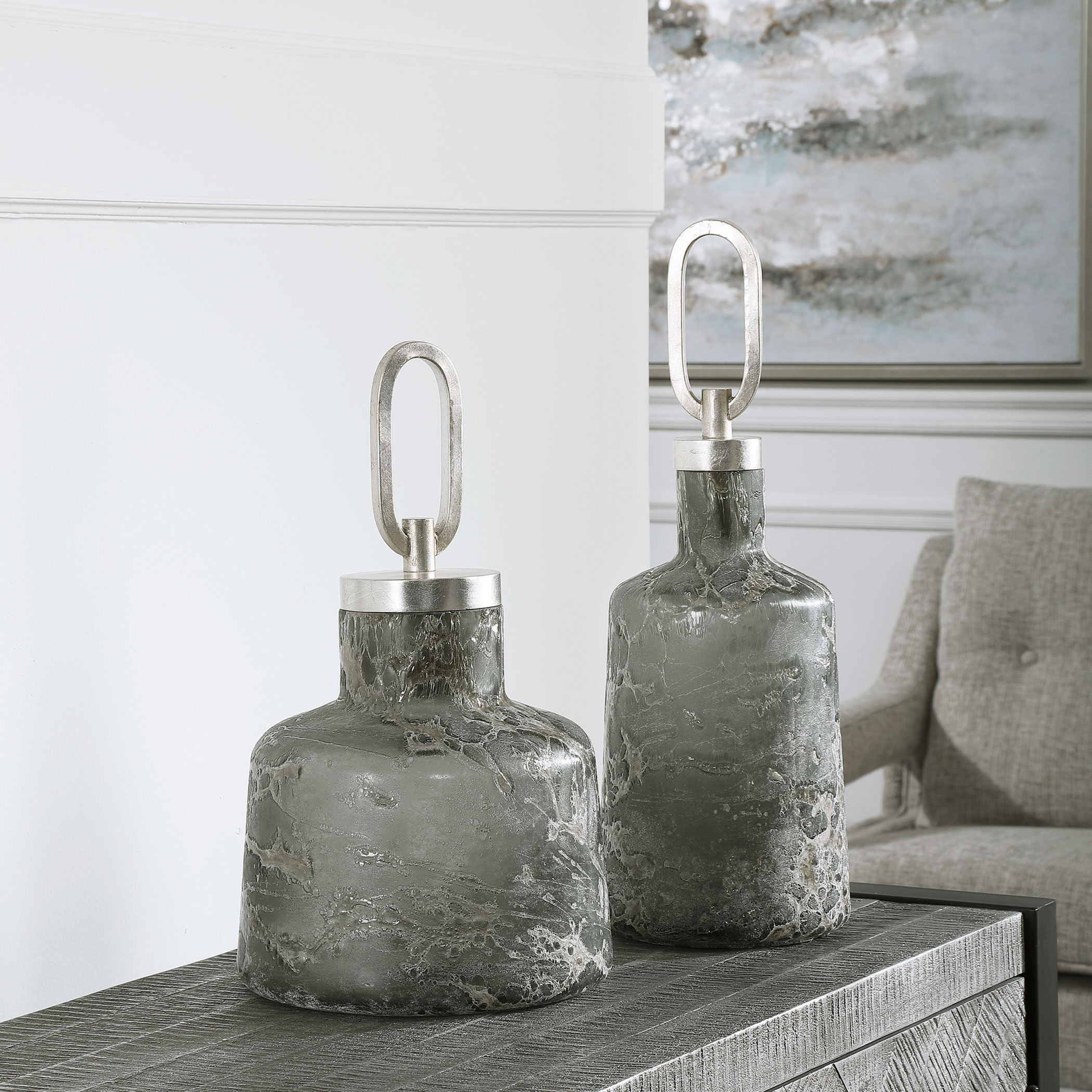 Williston Forge Maddy Glass Decorative Bottle & Reviews | Wayfair