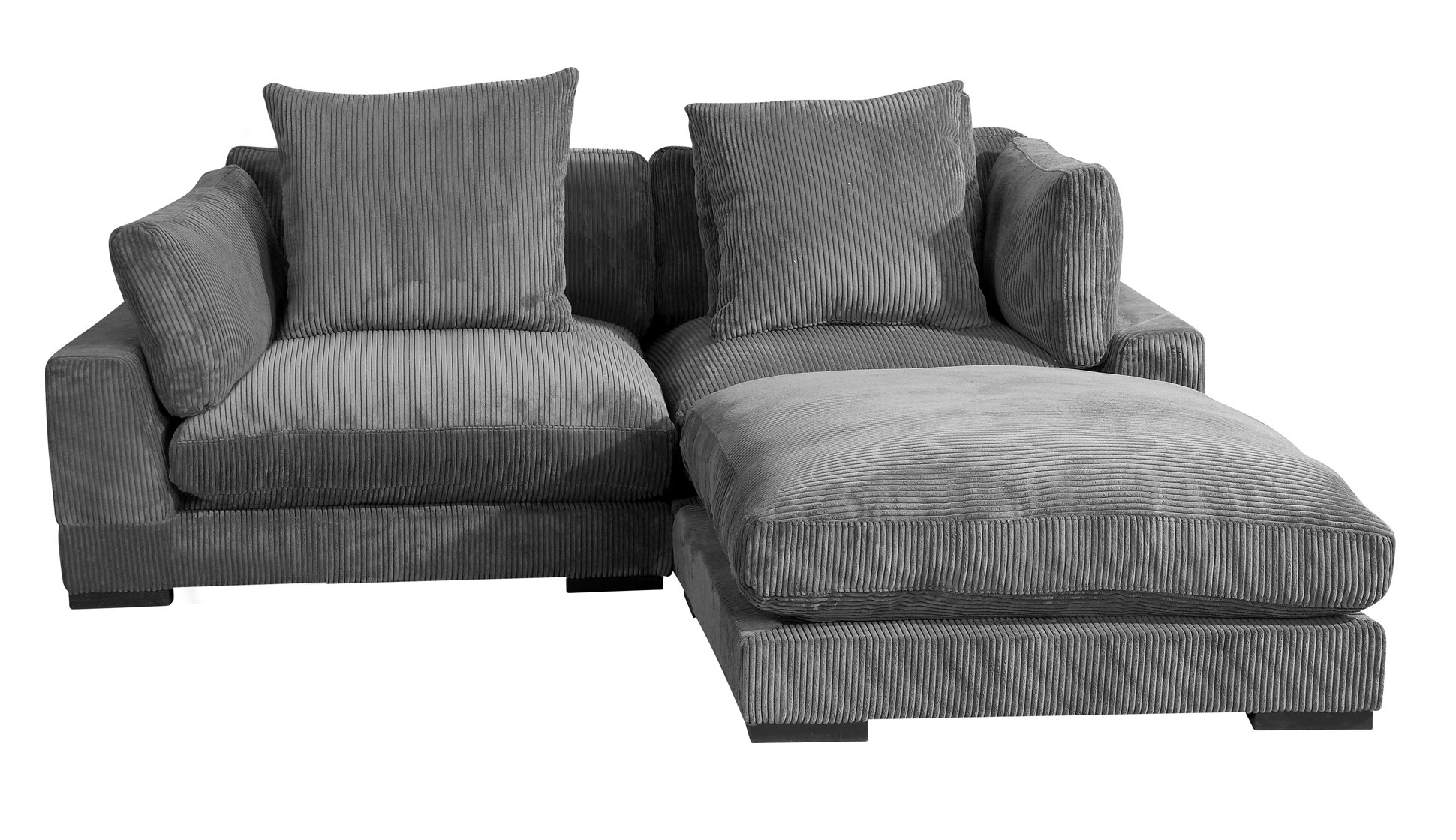 Moe's Home Collection Tumble Modular Sectional Charcoal in , Condo ...